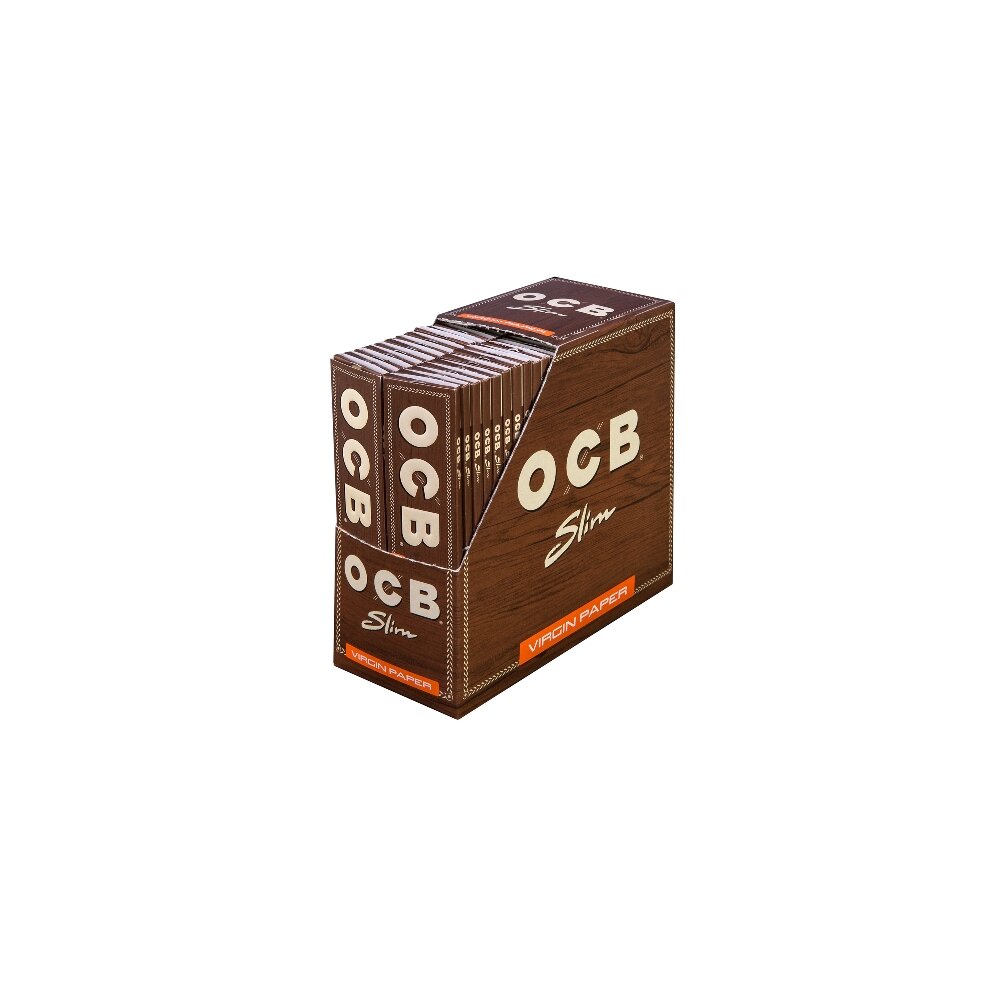 OCB Unbleached Virgin Paper Slim 50x32 Bl.