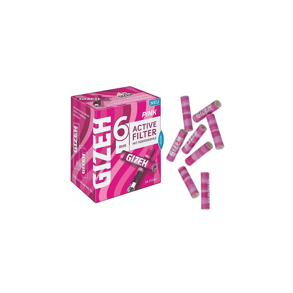 GIZEH Pink Active Filter 6mm 34er